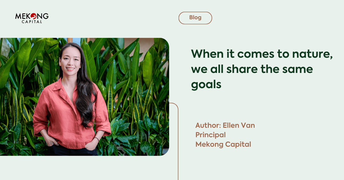 When it comes to nature, we all share the same goals by Ellen Van ...
